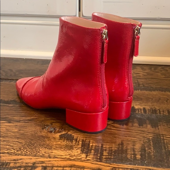J. Crew | Shoes | J Crew Captoe Ankle Boots In Patent Leather J9989 ...